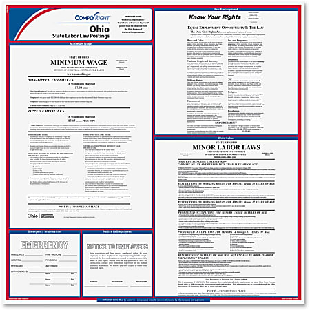 ComplyRight State Labor Law Poster English Ohio - Office Depot