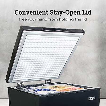 Igloo Upright Chest Freezer 5.0 Cu. Ft. Black - Office Depot
