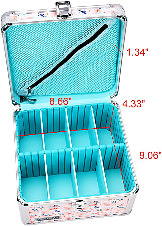 Vaultz Divided Storage Square 6 14 H x 10 14 W x 10 14 L Pink - Office ...