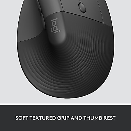Logitech Lift for Business Vertical Ergonomic Mouse Wireless Bluetooth ...