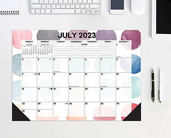 2023 2024 Willow Creek Press Academic Monthly Desk Pad Calendar 12 X 17