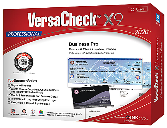 VersaCheck X9 Professional 2020 For 20 Devices Disc - Office Depot