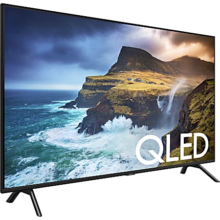 Samsung Q70R QN85Q70RAF 84.5 Smart LED LCD TV 4K UHDTV Slate Black Graphite Black Direct Full Array 4x Backlight Bixby Alexa Google Assistant Supported 3840 x 2160 Resolution Office Depot