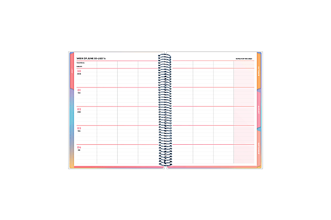 2025 2026 Blue Sky WeeklyMonthly Academic Planner 8 12 x 11 Mikki Navy ...
