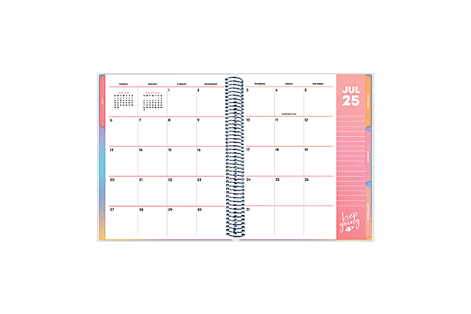 2025 2026 Blue Sky WeeklyMonthly Academic Planner 8 12 x 11 Mikki Navy ...