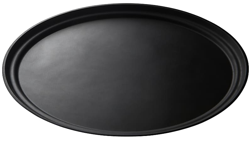 Cambro Camtread Oval Serving Trays 27 W Black Pack Of 6 Trays - Office ...