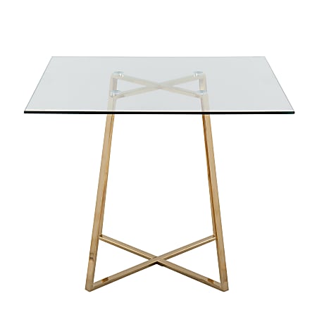 LumiSource Cosmo Contemporary Glam Square Dining Table 36 H x 36 W x 36 ...