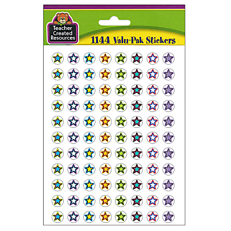 Teacher Created Resources Mini Stickers Fancy Stars 2 1144 Stickers Per ...