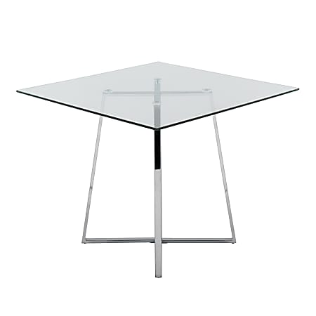 LumiSource Cosmo Contemporary Glam Square Dining Table 36 H x 36 W x 36 ...