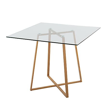 LumiSource Cosmo Contemporary Glam Square Dining Table 36 H x 36 W x 36 ...