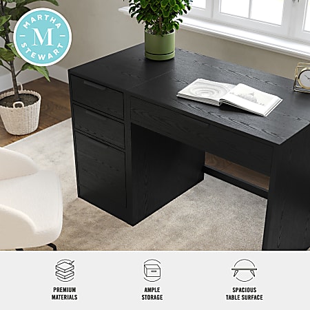 Martha Stewart Kayden Home Office Modular Single Drawer Desk with 3 ...