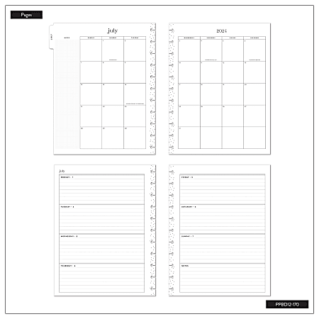 2024 Happy Planner MonthlyWeekly Big Happy Planner 8 12 x 11 Abstract ...
