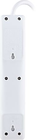 GE 6 Outlet Surge Protector 10 Cord White - Office Depot