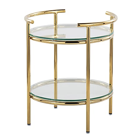 LumiSource Rhonda Contemporary Glam Side Table 22 H x 17 14 W x 19 14 D ...
