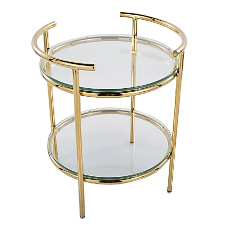 LumiSource Rhonda Contemporary Glam Side Table 22 H x 17 14 W x 19 14 D ...
