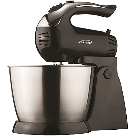 Brentwood 5 Speed Stand Mixer with Stainless Steel Bowl in Black SM ...