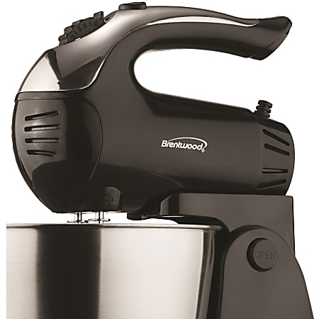 Brentwood 5 Speed Stand Mixer with Stainless Steel Bowl in Black SM ...