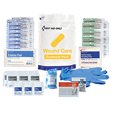 First Aid Only Wound Care Treatment Pack Refill White - Office Depot