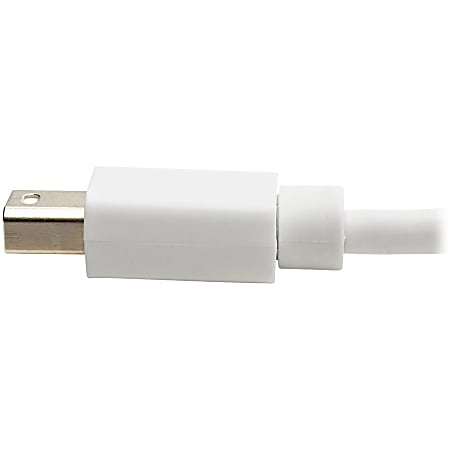 Tripp Lite 6in Mini DisplayPort To DisplayPort Adapter White - Office Depot