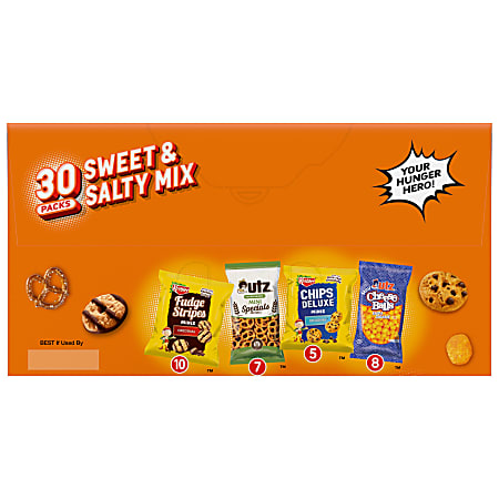 Keebler Sweet Salty Variety Pack 31 Oz Pack Of 30 Snacks - Office Depot