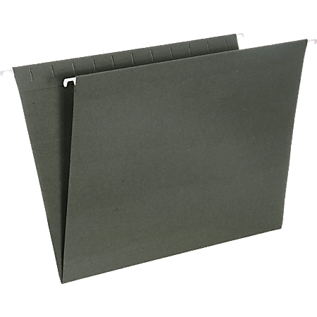 SKILCRAFT Hanging File Folders 2 Expansion Letter Size Green Box of 25 ...
