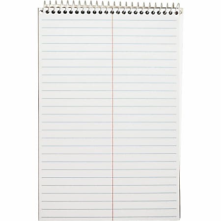 Business Source Steno Notebook 60 Sheets Wire Bound Gregg Ruled Margin ...