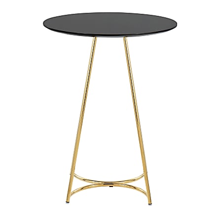 LumiSource Cece Canary Contemporary Glam Counter Table, 36”H x 27”W x ...