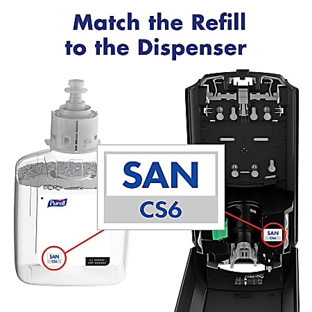 Purell CS6 Touch Free Dispenser Floor Stand For Hand Sanitizer Graphite ...