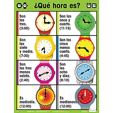 Poster Pals Spanish Essential Classroom Posters 24 x 18 Set Of 7 ...