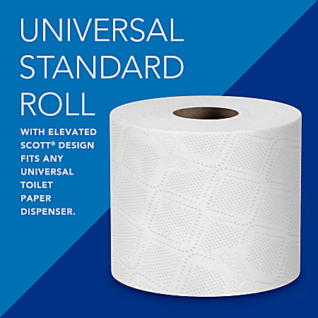 Scott Professional Standard Roll 2 Ply Toilet Paper 25percent Recycled ...