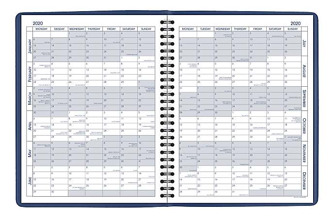 AT-A-GLANCE® Fashion Color Monthly Planner, 7" x 8-3/4", Blue, January ...