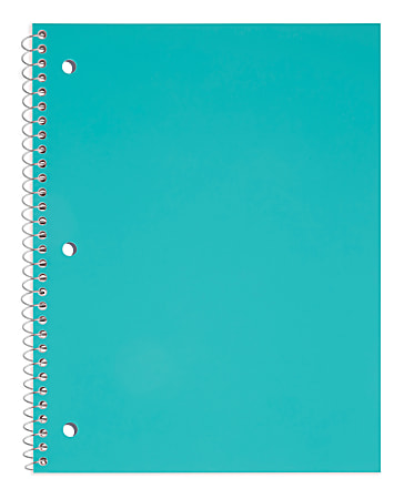 Just Basics Poly Spiral Notebook 8 x 10 12 1 Subject Wide Ruled 70 ...