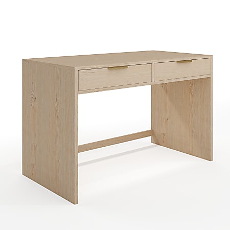 Martha Stewart Kayden Home Office Modular 2 Drawer Desk Light Natural ...