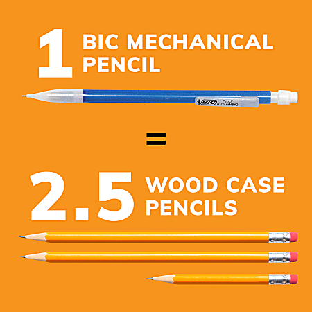 BIC Xtra Sparkle Mechanical Pencils 0.7mm 2 Lead Assorted Barrel Color ...