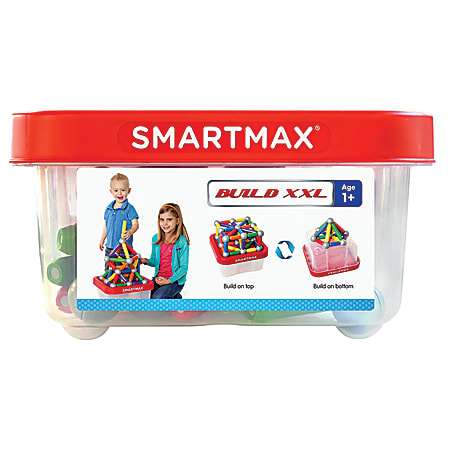 SmartMax Build XXL 70 Piece Magnetic Building Set Multicolor - Office Depot