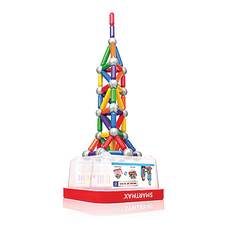 SmartMax Build XXL 70 Piece Magnetic Building Set Multicolor - Office Depot