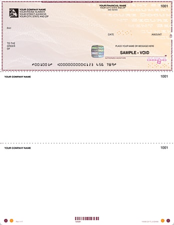 Custom High Security Laser Multipurpose Checks For ACCPAC Simply ...