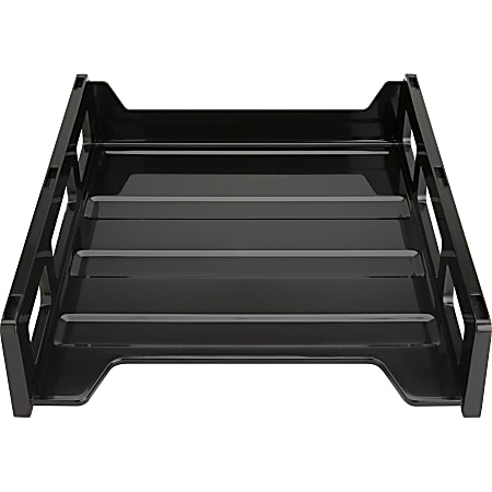 Business Source Front Load Stackable Letter Tray Desktop Stackable ...