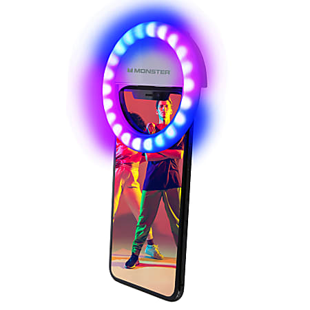 Monster Cable Selfie Smartphone Light Clip 4 Diameter Multicolor ...