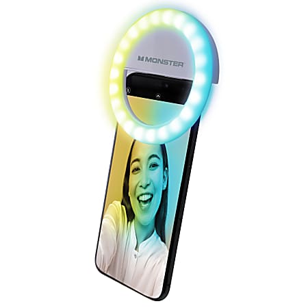 Monster Cable Selfie Smartphone Light Clip 4 Diameter Multicolor ...