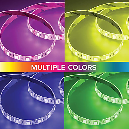 Monster Multi Color LED Light Strip 6.5ft 0.3 0.2 LED Bulb USB Powered ...