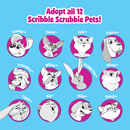 Crayola Scribble Scrubbie Pet Assorted Colors - Office Depot