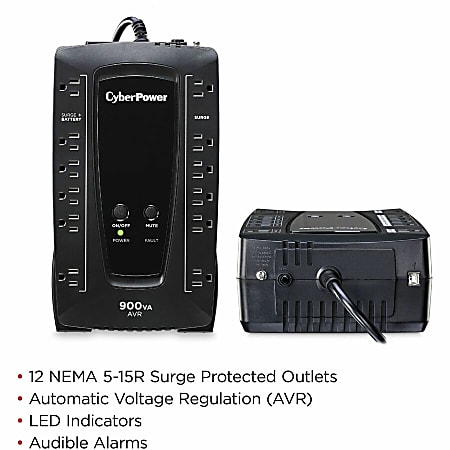CyberPower AVR UPS Series Black AVRG900U - Office Depot
