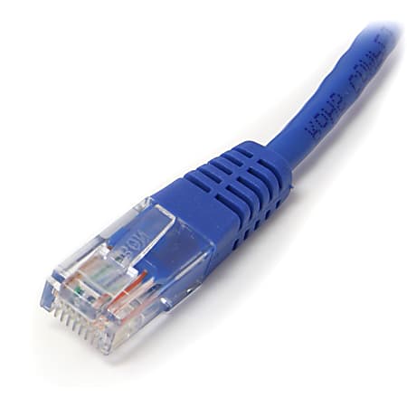 StarTech.com 30 ft Blue Molded Cat5e UTP Patch Cable 30ft Cat5e Patch ...