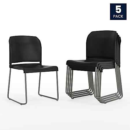 Flash Furniture HERCULES Series Full Back Contoured Stack Chairs ...