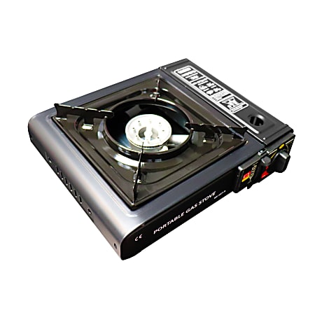 Quick Communication Corp. Quick Tools Portable 1 Burner Gas Stove Black ...
