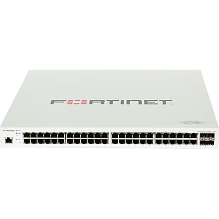 Fortinet FortiSwitch FS 248E FPoE Ethernet Switch 48 Ports Manageable ...