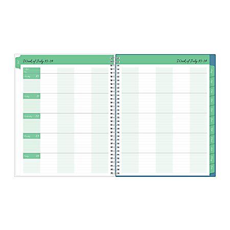 2023 2024 Blue Sky WeeklyMonthly Teacher Lesson Planner 8 12 x 11 Ditsy ...