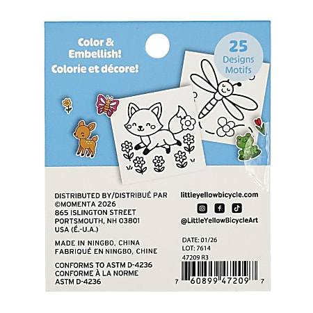 Little Yellow Bicycle Mini Coloring Book Butterfly - Office Depot