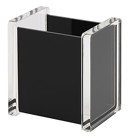 Realspace Black Acrylic Pencil Cup - Office Depot